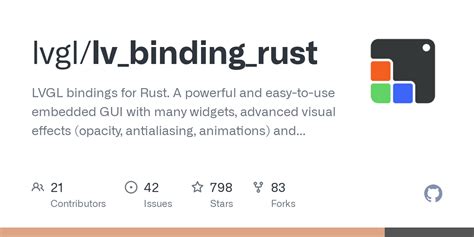 Github Lvgllvbindingrust Lvgl Bindings For Rust A Powerful And Easy To Use Embedded Gui