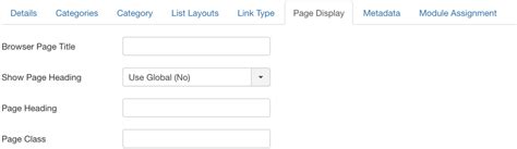 Help310menus Menu Item Weblink Categories Joomla Documentation