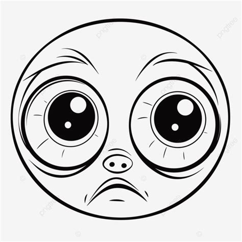 화난 얼굴 색칠공부 아웃라인 스케치 드로잉을 하고 싶어요 벡터 소름 끼치는 눈 그리기 소름 끼치는 눈 개요 소름 끼치는 눈 스케치 Png 일러스트 및 벡터 에 대한