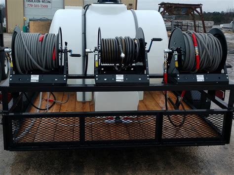 Trailer With 2 8 Gpm Units And Custom Reel Rack North Georgia Airless