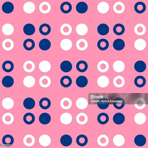 Simple Geometric Seamless Pattern Drawn By Hand Endless Girly Print
