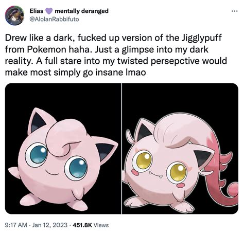 Drew Like A Dark F Up Version Jigglypuff Drew Like A Dark Fucked Up Version Of X Haha