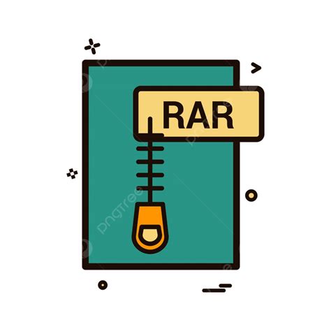 File Format Vector Hd Png Images Rar File Format Icon Vector Design Software Rar Text Png