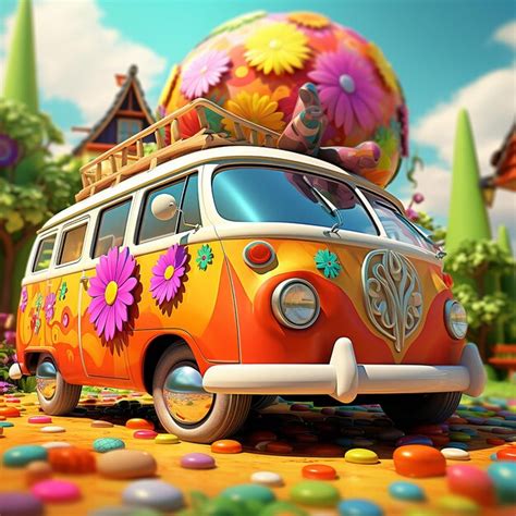 Colorful Candy Bus Images Free Download On Freepik