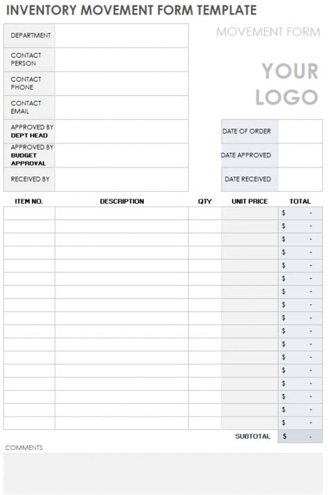 Best Babe Individual Inventory Form Template Excel Example Minasinternational