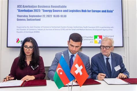 JCC Inks MoU With KOBIA At Azerbaijan Business Roundtable JCC Joint
