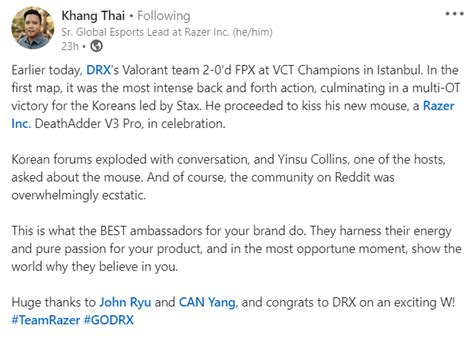 Drx Staxs New Mouse Is Hot Commodity After Fpx Win