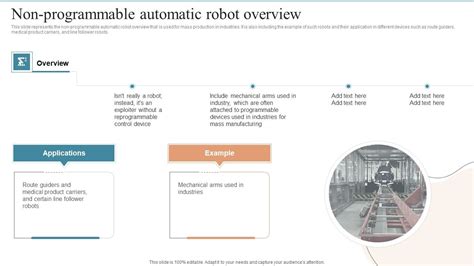 AMR Robot Non Programmable Automatic Robot Overview Ppt PowerPoint Presentation File