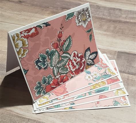 Note Cards With Envelopes Folded Notecards Blank Cards With Envelopes Floral Note Card