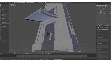 part of the mesh weirdly working just like boolean modifier in object mode modeling blender
