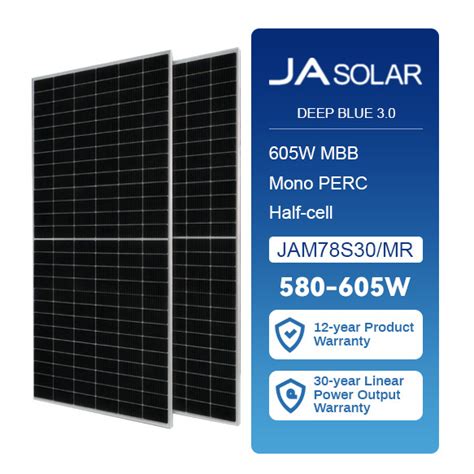 Hot Sales High Efficiency Ja Solar Panel 580w 590w 605w Ja Monofacial