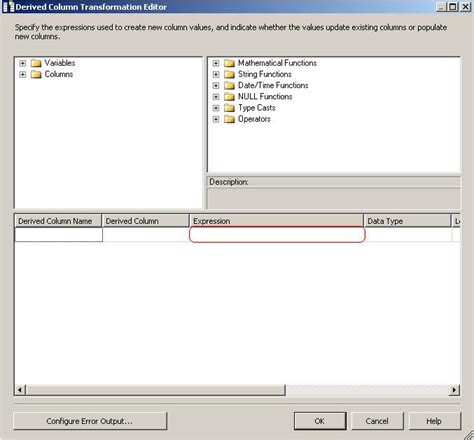 Ssis Derived Column Transformation
