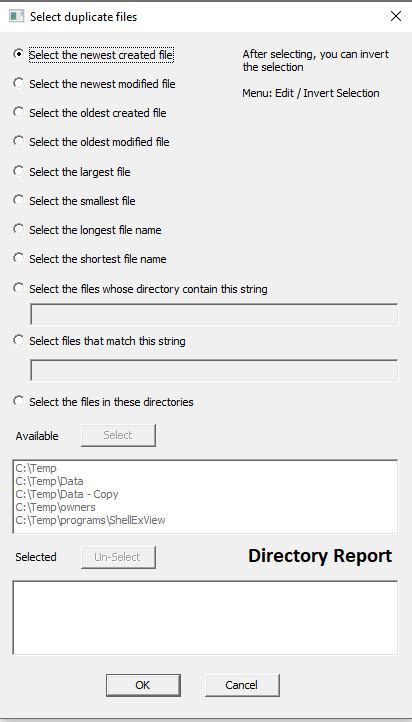 Duplicate Files Screen Shot