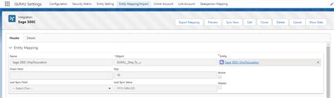 New Gumu Chain Next Functionality For Entity Mappingimport In Gumu