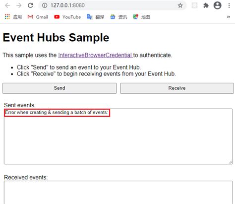 azure eventhubs sample issue when run in browser · issue 12917 · azure azure sdk for js · github