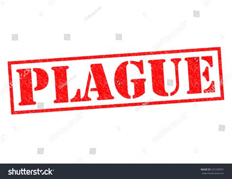 Plague Red Rubber Stamp Over White Stock Illustration 232338991