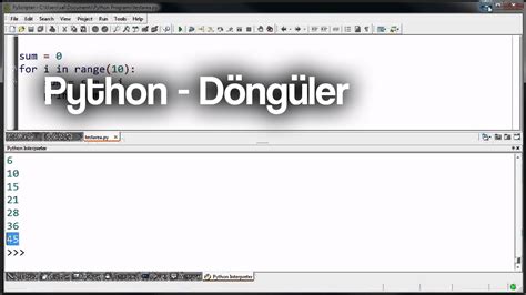 Python Döngüler Loops roboturka