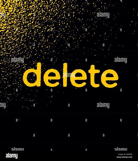 Computer Delete Button Stock Photo Alamy