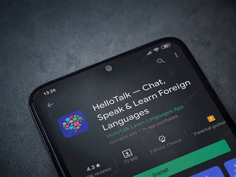 Title Display Of The Hellotalk Language Learning App Page On The Play