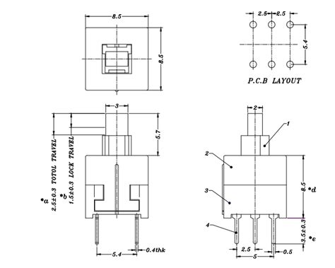 China PIN PCB Self Locking Push Button Manufacturer Supplier
