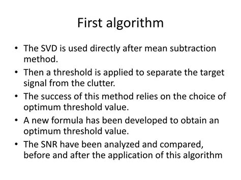 Ppt Clutter Reduction And Detection Of Landmine Objects In Ground Penetrating Radar Gpr Data