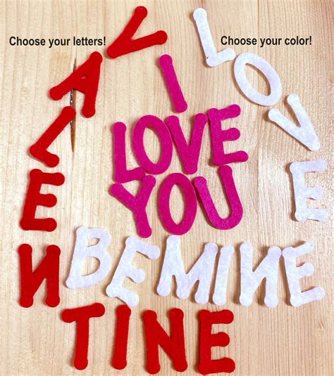 1 Felt Letters Small Single Letters Not Full Etsy