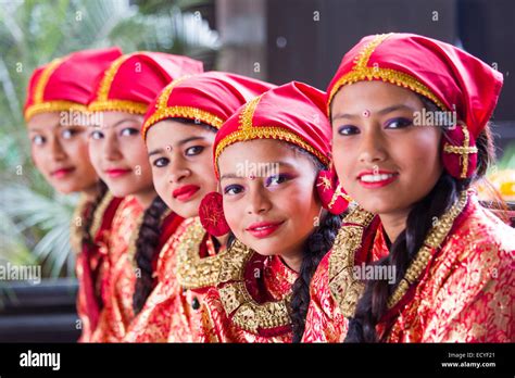 Nepali Girls In Traditional Dress