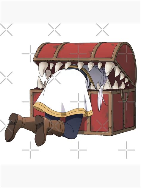 Frieren Eaten By Mimic Poster For Sale By Xemiya Redbubble