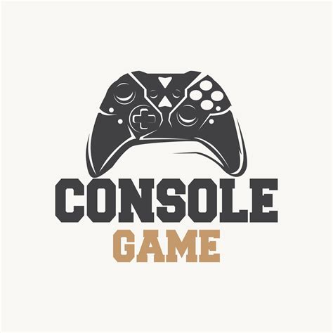 Game Console Logo Gamer Design Gamepad Illustration Symbol Template