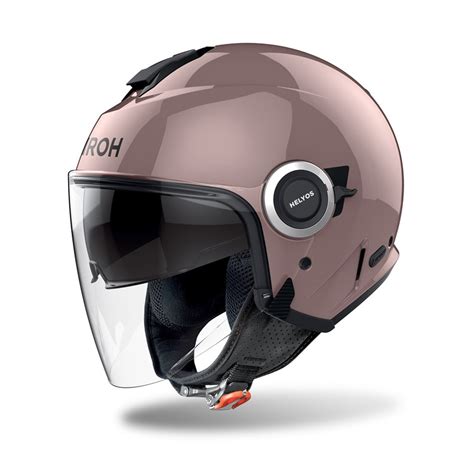 AIROH HELYOS Rosa Metalico Capacete Aberto Lombas E Curvas