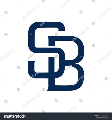 Sb Monogram Logo Signature Iconalphabet Initials Stock Vector Royalty