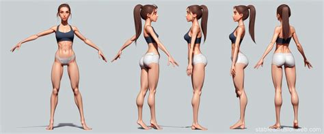 Female T Pose Reference