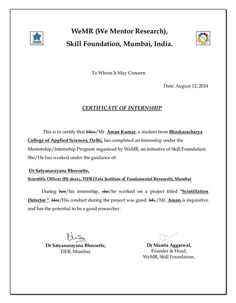 aman kumar on linkedin thrilled to have completed a 3 month internship at wemr foundation where…