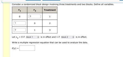 Solved Consider A Randomized Block Design Involving Three
