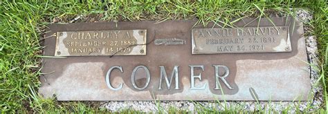 Arthur Charles Comer 1889 1979 Mémorial Find A Grave