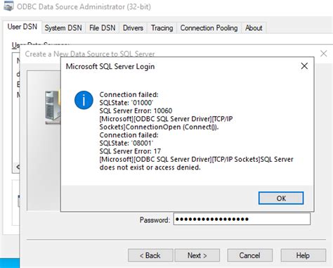 Oracle Cant Connect To Microsoft Sql Server Vm Through Odbc