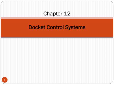Docket Control Systems Legal Calendaring And Case Management