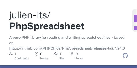 Github Julien Itsphpspreadsheet A Pure Php Library For Reading And Writing Spreadsheet Files