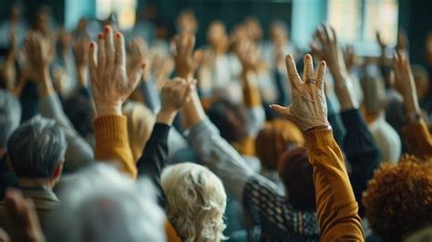Free Audience Raises Hands Image Audience Participation Event