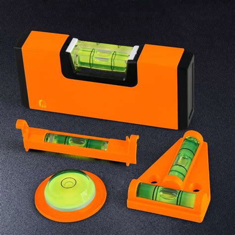 Spirit Level Bubble Gas Level Indicator Leveling Tool Magnet Horizontal Complete Kit Tools Nivel