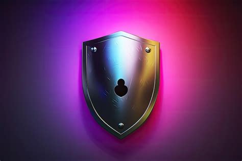 premium ai image shieldshaped padlock illustration privacy concept