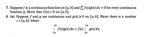 solved 7 suppose f is a continuous function on [a b] and