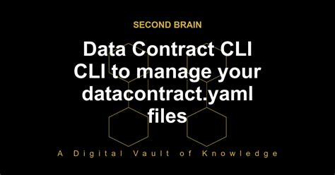 Data Contract Cli Cli To Manage Your Datacontractyaml Files