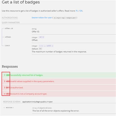 Platform Badge Interface Returns Empty Data · Issue 5172 · Allegroallegro Api · Github