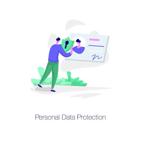 Premium Vector Personal Dataprotection Illustration For User Experience Designs