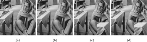 Deblurring Performance Comparison On The Babara Image A Original Download Scientific Diagram