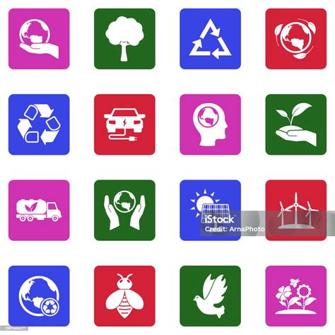 지구 아이콘을 저장합니다 스퀘어의 화이트 플랫 디자인 벡터 일러스트레이션 아이콘에 대한 스톡 벡터 아트 및 기타 이미지 아이콘 풍력 건강한 생활방식 Istock