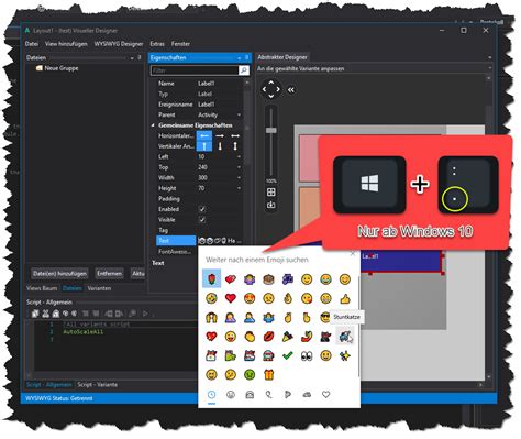 Unicode Emoji In Buttons Label Etc Verwenden B4X Programming Forum