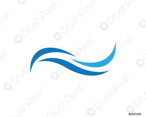 Wave Symbol Illustration Stock Vector 2357259 Crushpixel