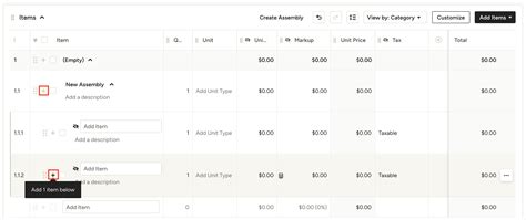 How To Create Assemblies On Estimates And Invoices Houzz